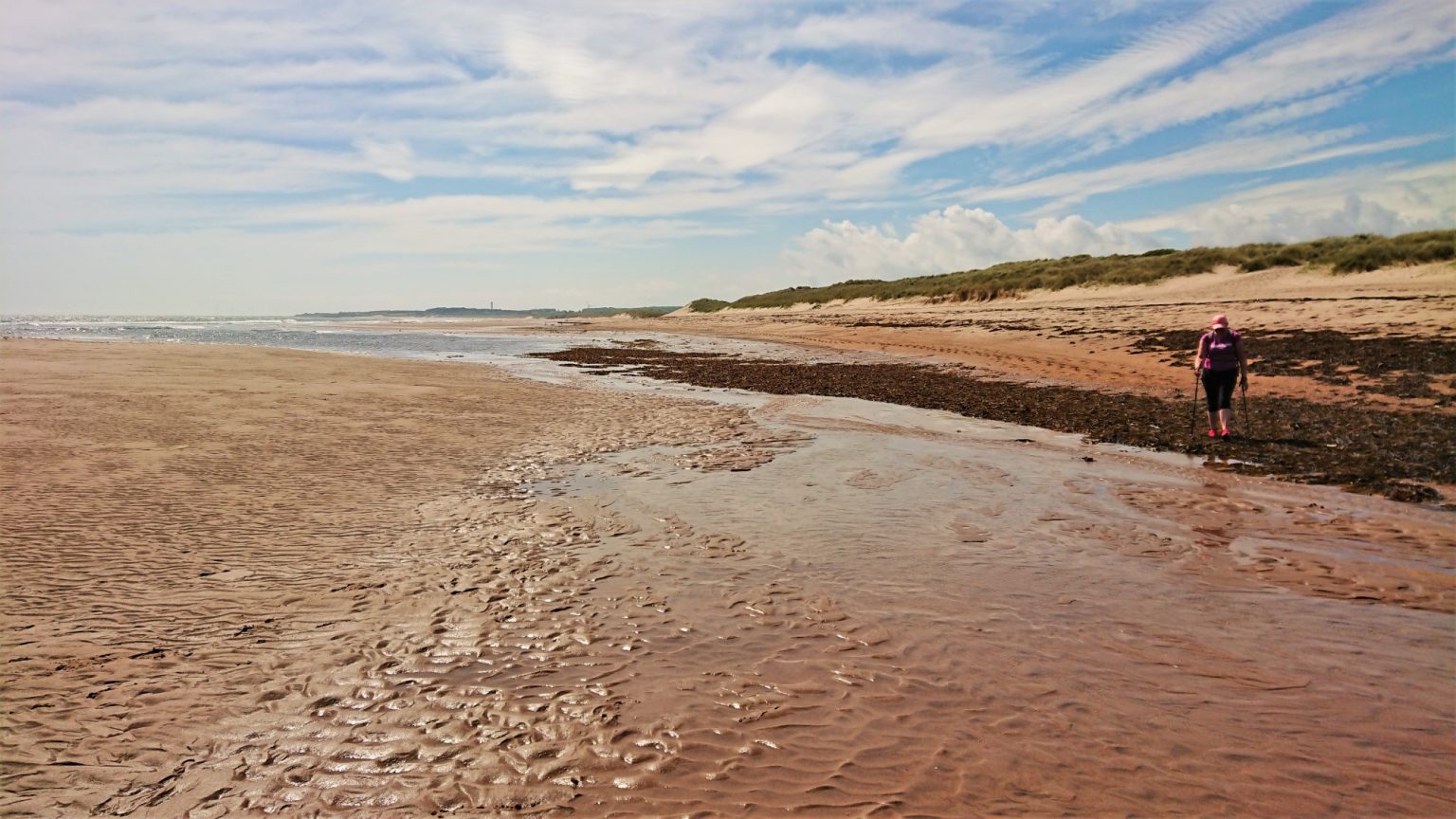 Cresswell Beach Walk - Jan 2025 - Strolls With Poles